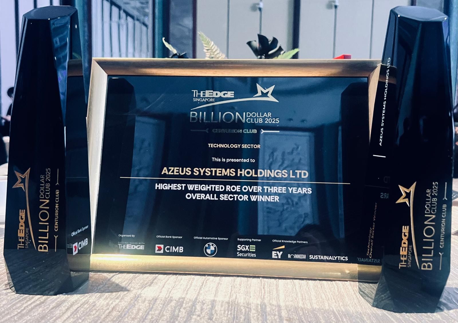 Azeus Systems consolida su liderazgo en The Edge Singapore Billion ...
